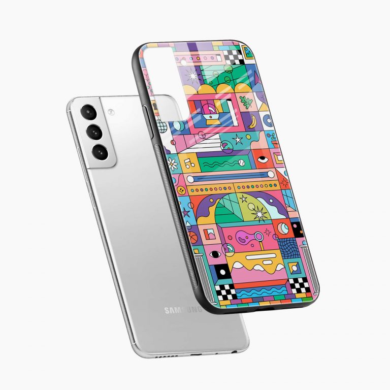 Floral Personalised Name Samsung Galaxy S21 FE Back Cover - Sirphire IN