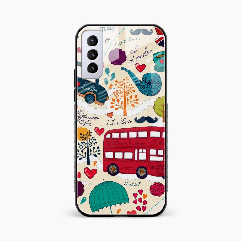 Floral Personalised Name Samsung Galaxy S21 FE Back Cover - Sirphire IN