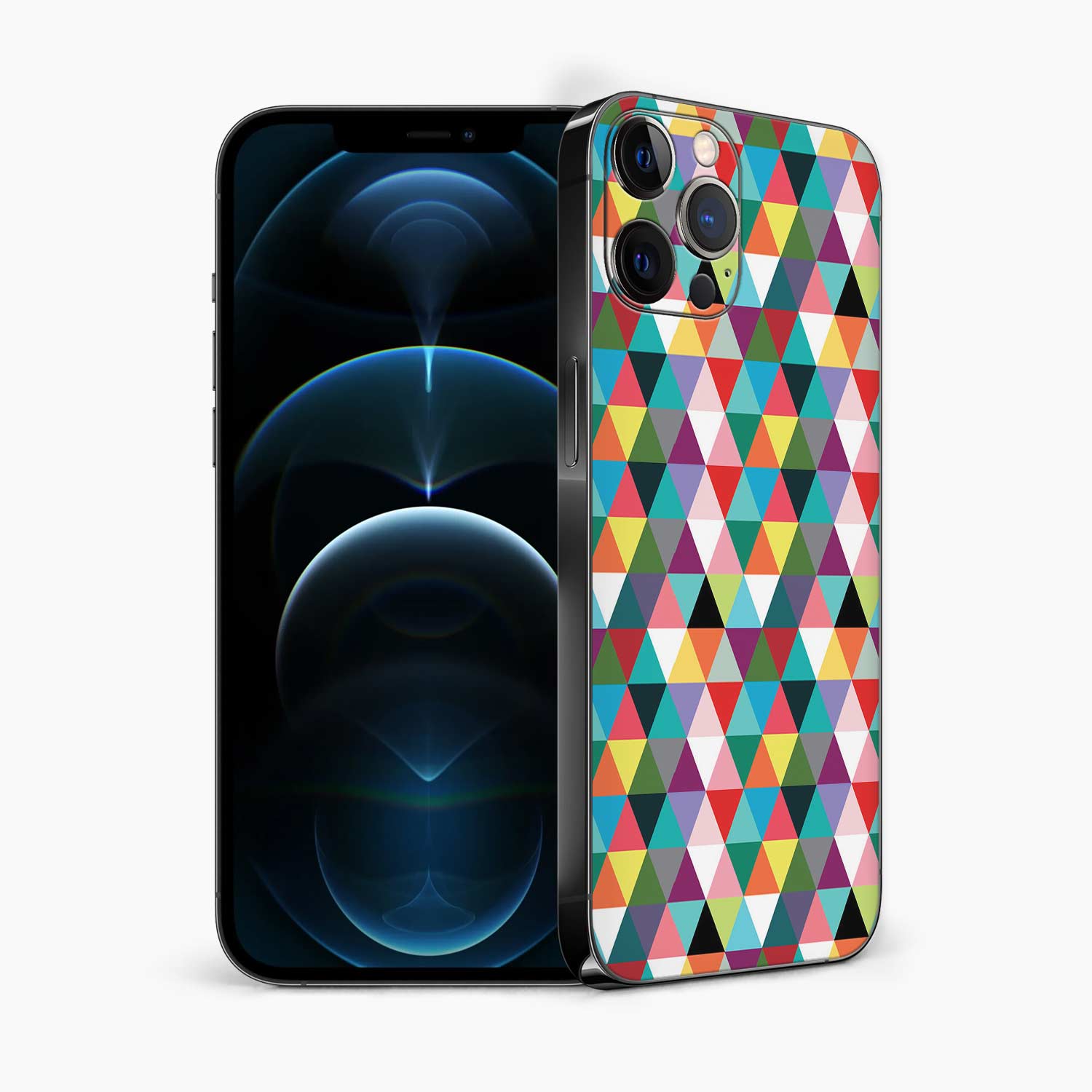 Buy Abstract Triangles iPhone 14 Pro Skin Wrap at Rs. 299 Only - Sirphire